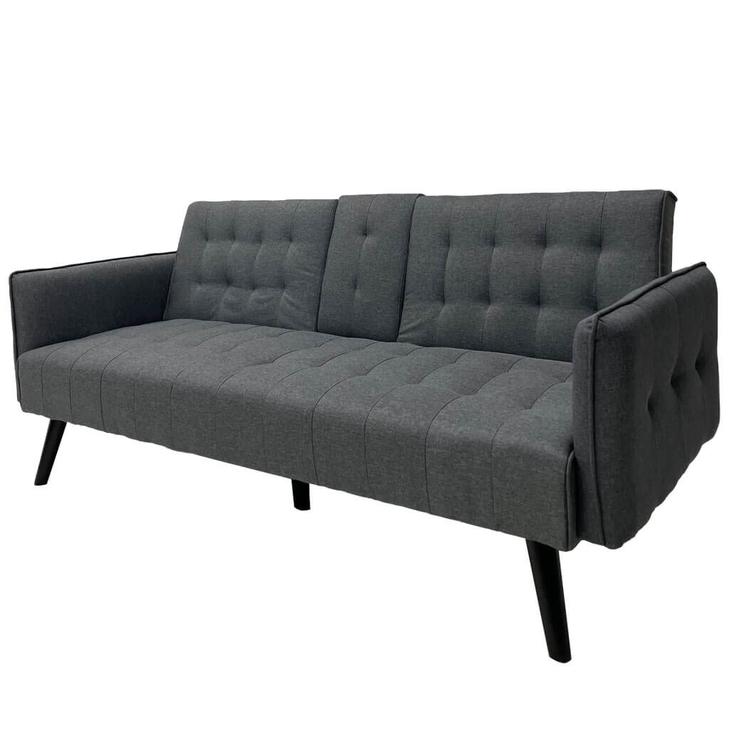 SOFÁ CAMA TELA LINO GRIS | GrupoAlvaces.com